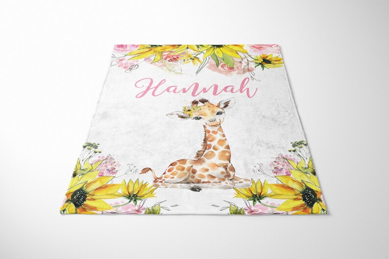 Giraffe Crib Bedding Set Sunflower Crib Bedding Floral Crib - Etsy