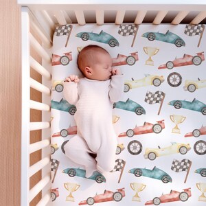 Baby Boy Crib Bedding Set, Car Crib Bedding Set Boy, Cars Nursery ...