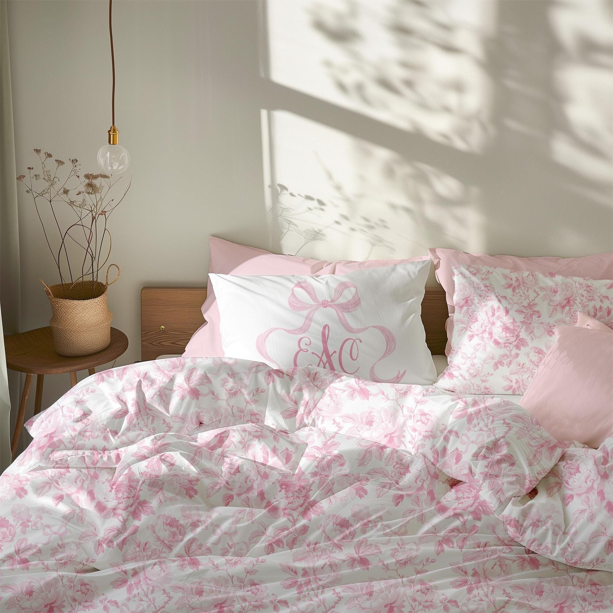 Pink bedroom set queen store