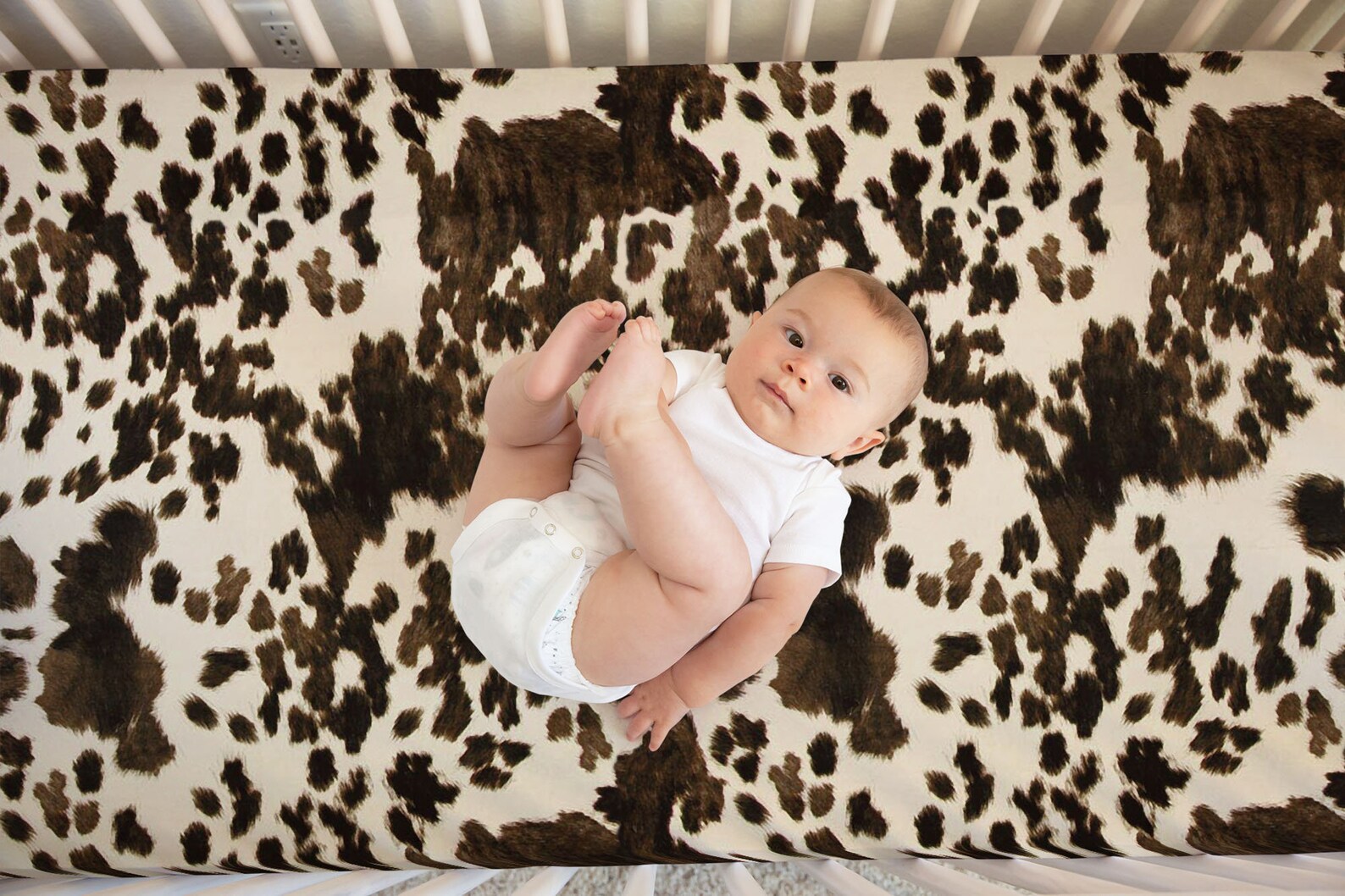 Cow Crib Sheet Crib Sheets Boy Cow Crib Bedding Crib Sheets - Etsy