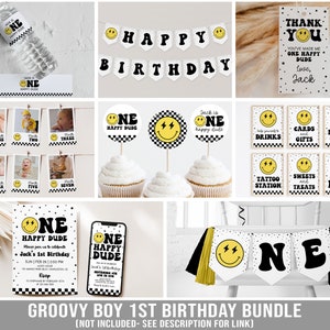 One Happy Dude Thank You Stickers, One Happy Dude Birthday Personalized ...