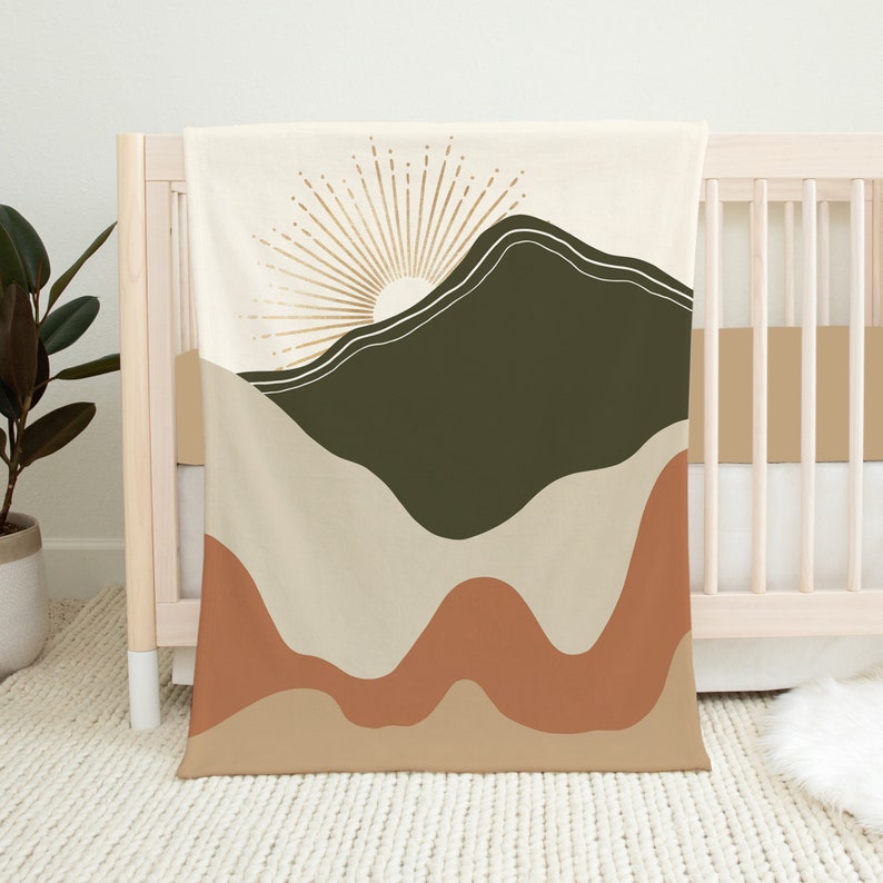 Boho Crib Bedding Set, Crib Bedding Set Boy, Boho Nursery, Baby Boy ...