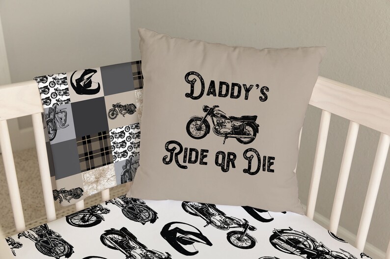 Motorcycle Crib Bedding Set, Baby Boy Crib Bedding Set Motorcycle Baby ...