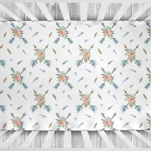 Boho Crib Bedding Set, Baby Girl Crib Bedding, Nursery Bedding Girl ...