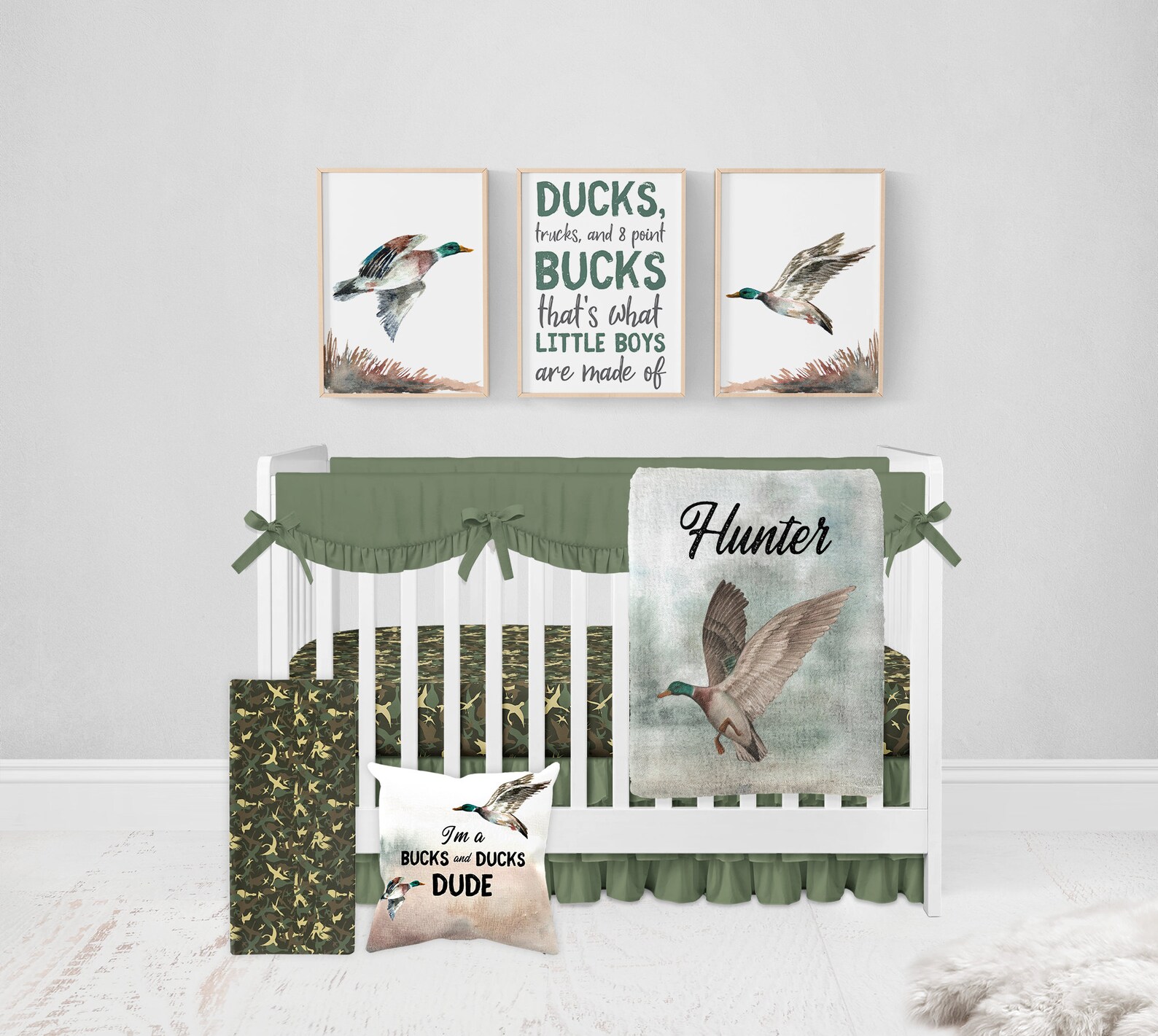 Personalized Mallard Duck Blanket Duck Hunting Baby Blanket - Etsy
