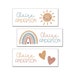 Personalized Name Labels, Boho Back to School Supply Labels, Rainbow ...