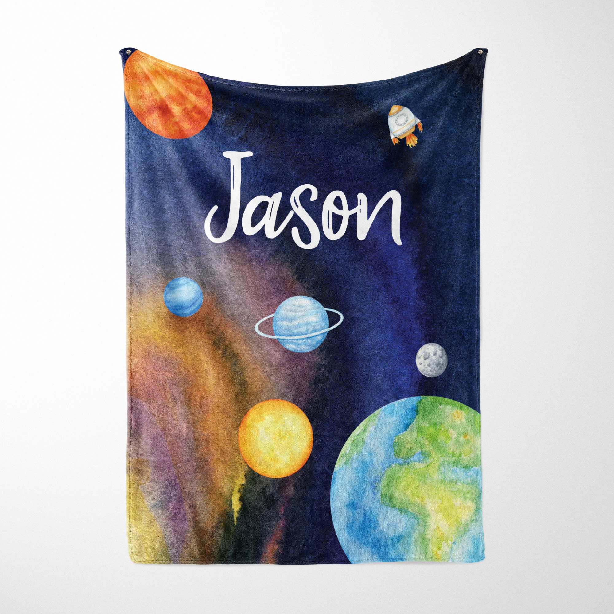Personalized Space Blanket Space Baby Blanket Baby Shower | Etsy