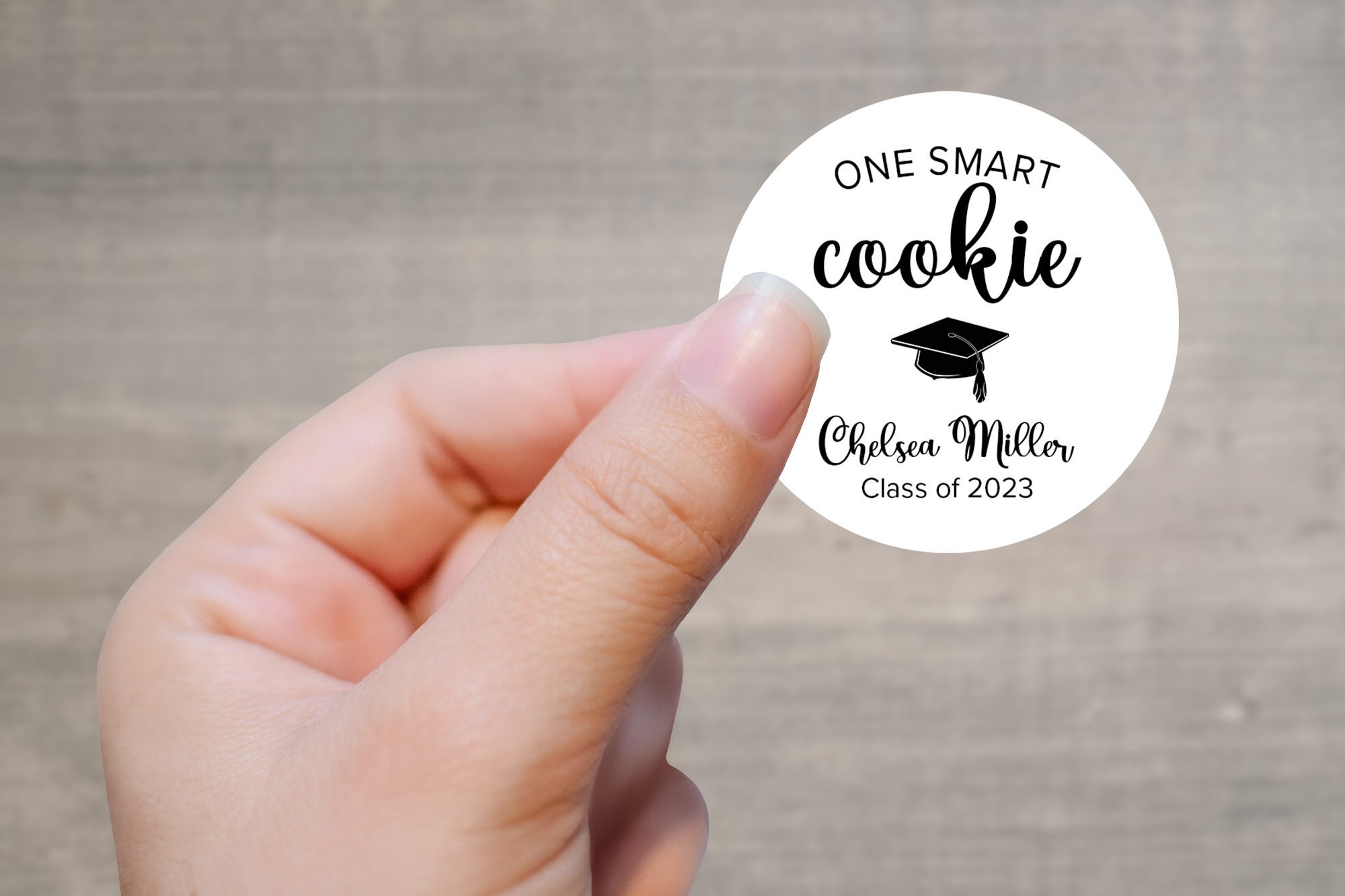 Graduation Stickers One Smart Cookie Sticker Graduation - Etsy