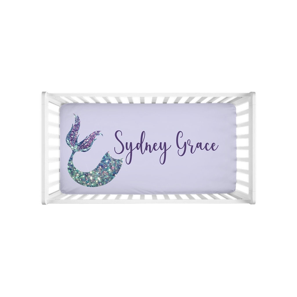 Mermaid Crib Sheet Baby Girl Crib Sheet Mermaid Crib - Etsy