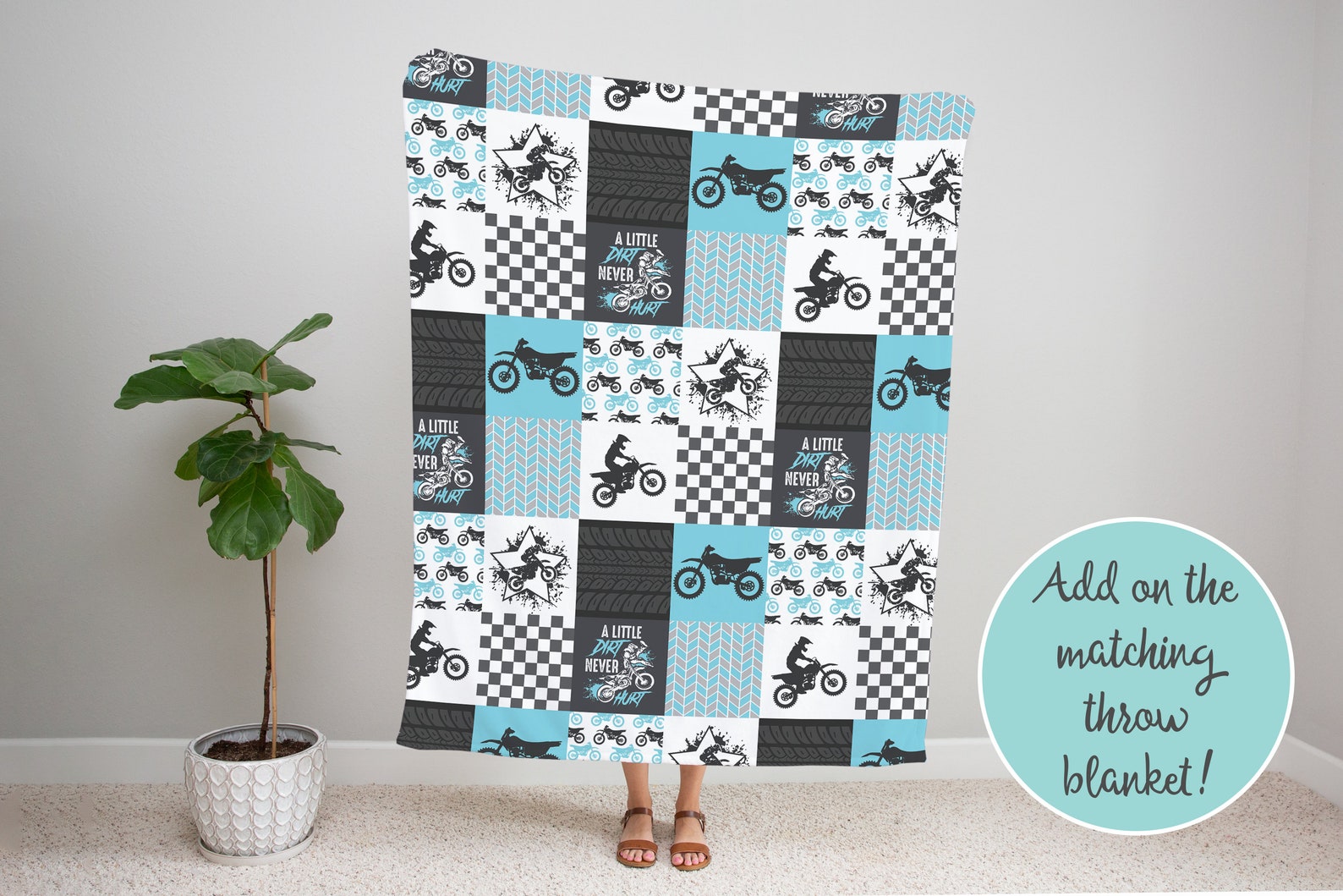 Motocross Bedding Set, Dirt Bike Bedding Twin, Boy Bedding Set, Twin ...