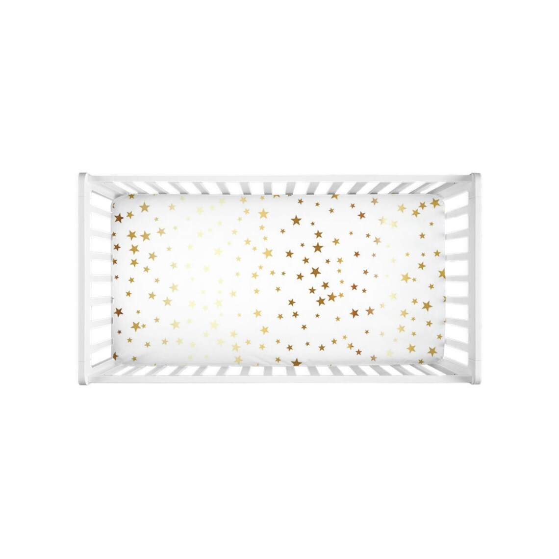 Gold Star Crib Sheet Stars Crib Sheet Crib Sheets Girl Crib - Etsy