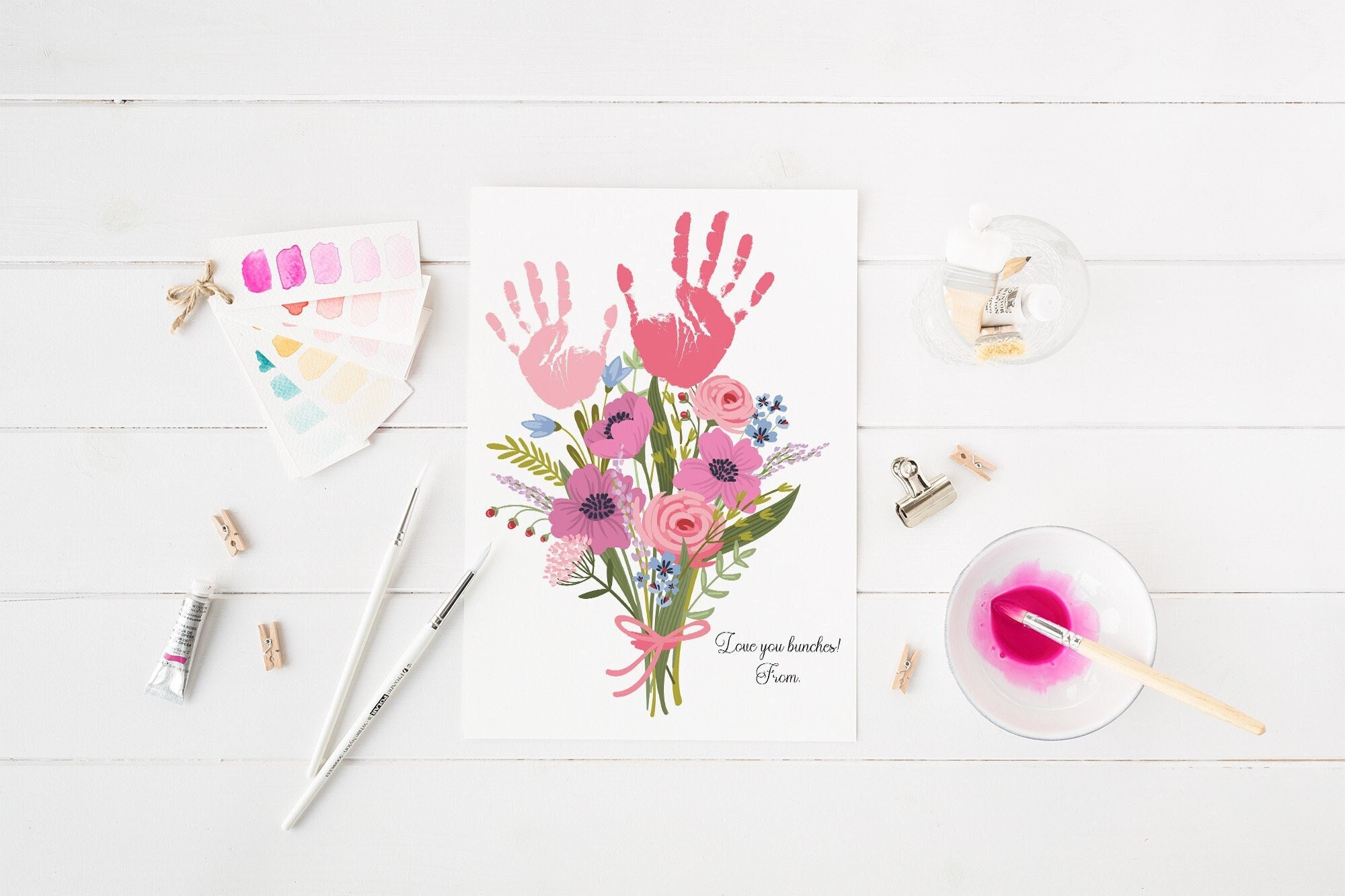 Handprint Flower Bouquet