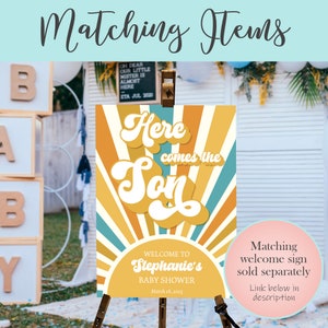 Baby Bingo Game, Baby Shower Bingo Cards, Sun Baby Shower Games, Baby ...