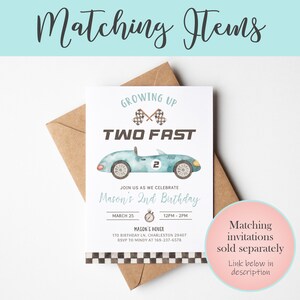 Two Fast Welcome Sign, Race Car Birthday Sign, Two Fast Birthday ...
