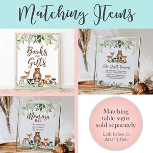 Woodland Baby Shower Games Bundle, Printable Baby Shower Games Pack ...