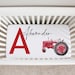 Tractor Crib Bedding Set Baby Boy Crib Bedding Set Red - Etsy