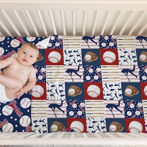 Baby Boy Crib Bedding Set, Baseball Crib Bedding, Sports Crib Bedding ...