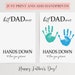 Best Dad Hands Down Printable Handprint Art for Dad Fathers - Etsy