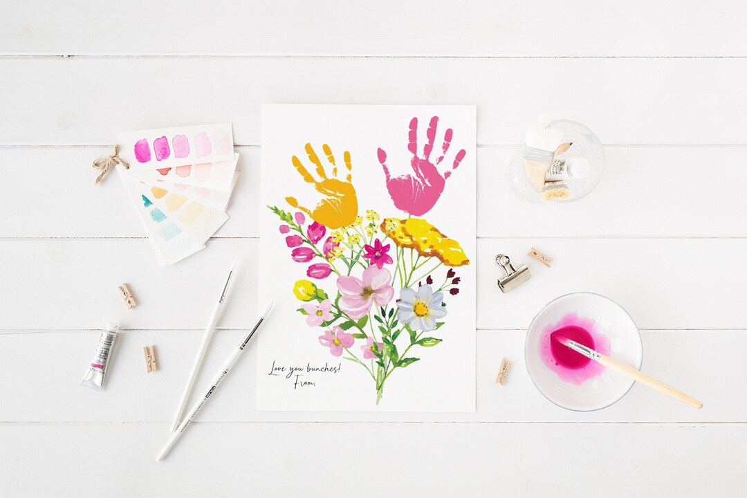 Mothers Day Crafts for Kids Printable, Mothers Day Handprint Art Print ...