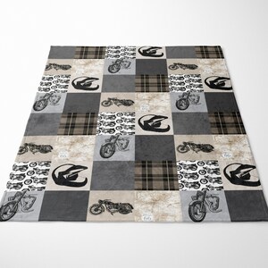 Motorcycle Blanket, Motorcycle Baby Blanket, Baby Boy Blanket Baby ...