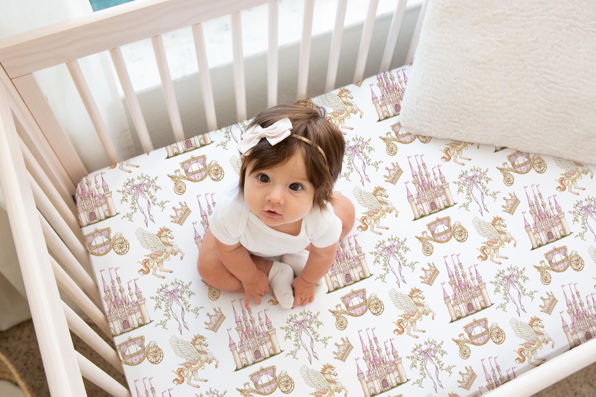 Baby Girl Crib Bedding Set, Princess Baby Bedding, Once Upon a Time ...