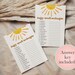 Boho Sun Baby Shower Games Bundle, Sunshine Baby Shower Bundle, Baby ...