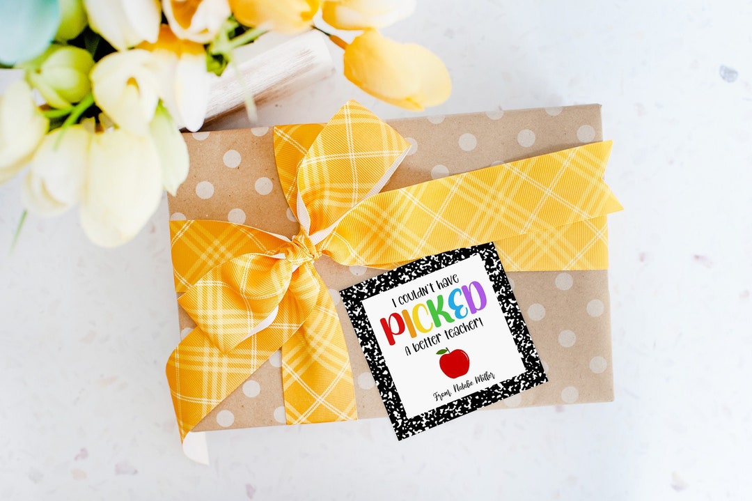 Teacher Appreciation Tags Printable, Apple Thank You Tag Editable ...