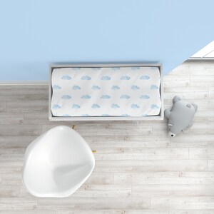 Cloud Crib Bedding Set, Baby Boy Crib Bedding, Cloud Nursery, Cloud Baby Bedding, Personalized ...