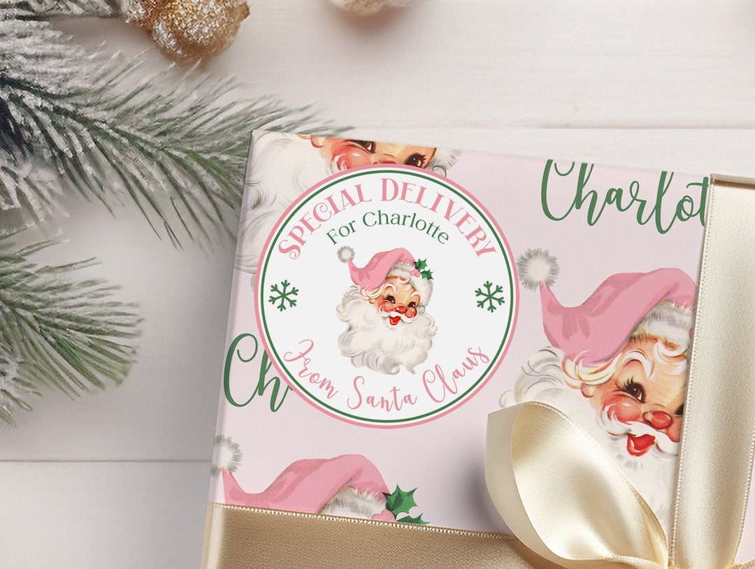 Personalized Christmas Stickers, Special Delivery From Santa Tags ...