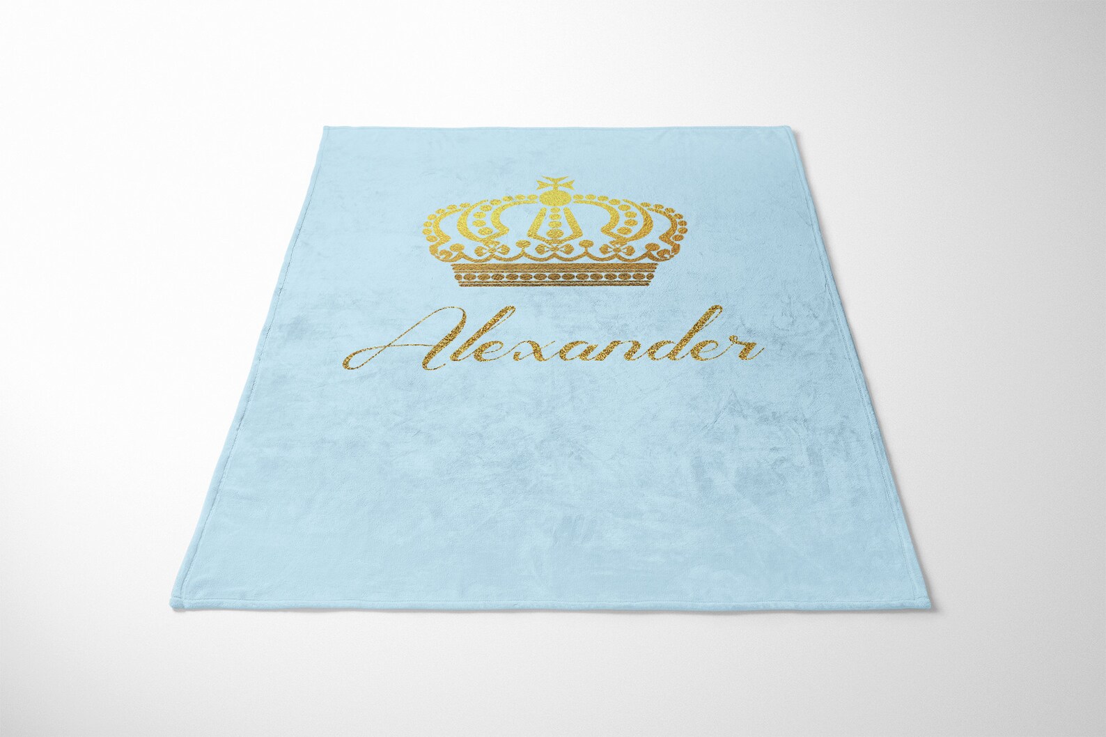 Baby Boy Crib Bedding Set, Prince Crib Bedding, Light Blue Crib Bedding ...