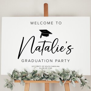 Graduation Welcome Sign, Custom Graduation Party Welcome Sign ...