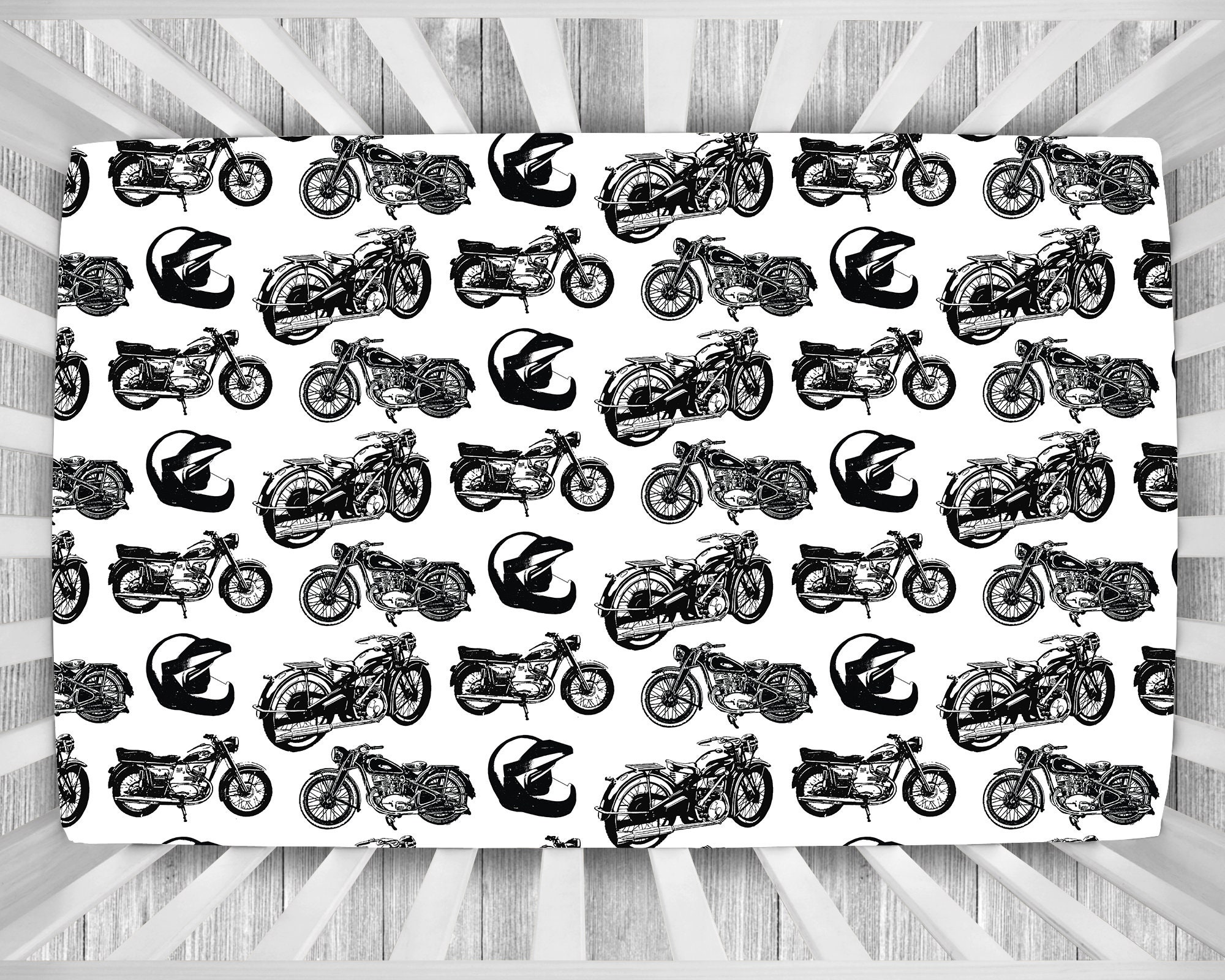 Motorcycle Crib Sheet Motorcycle Crib Bedding Motorcycle - Etsy