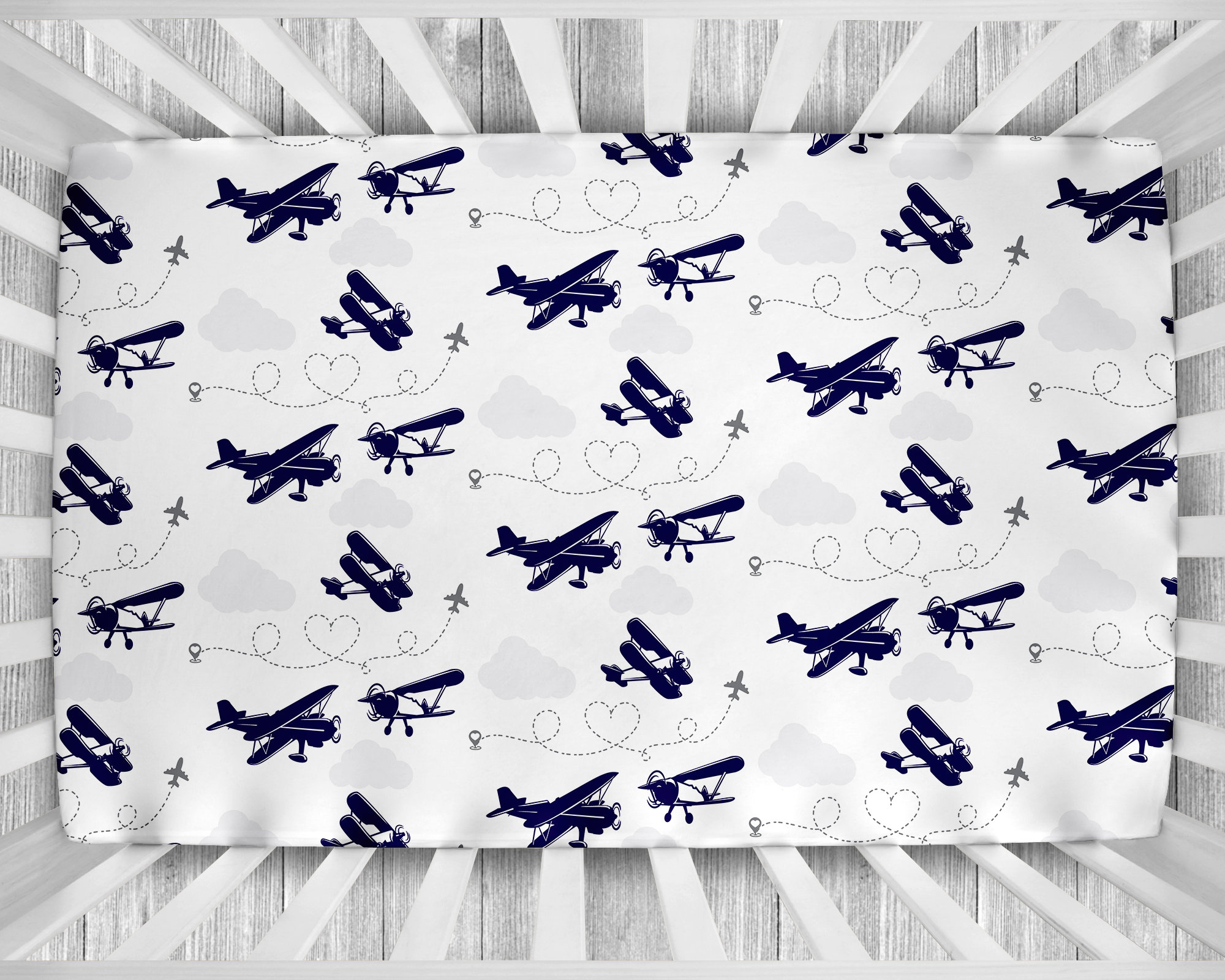 Airplane Crib Sheets Airplane Nursery Bedding Crib Sheets - Etsy