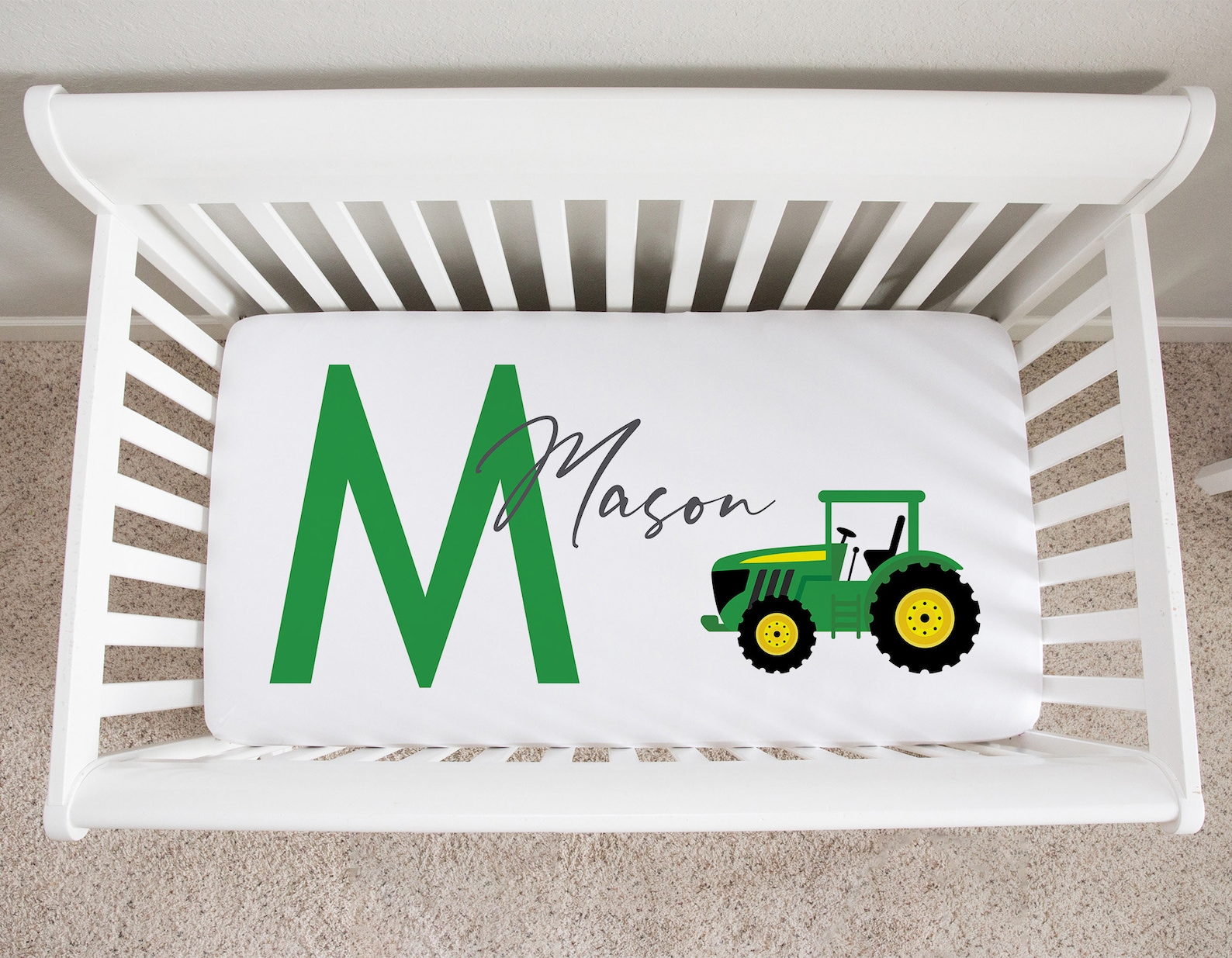 Baby Boy Tractor Bedding, Farm Nursery Bedding, Boy Crib Bedding ...