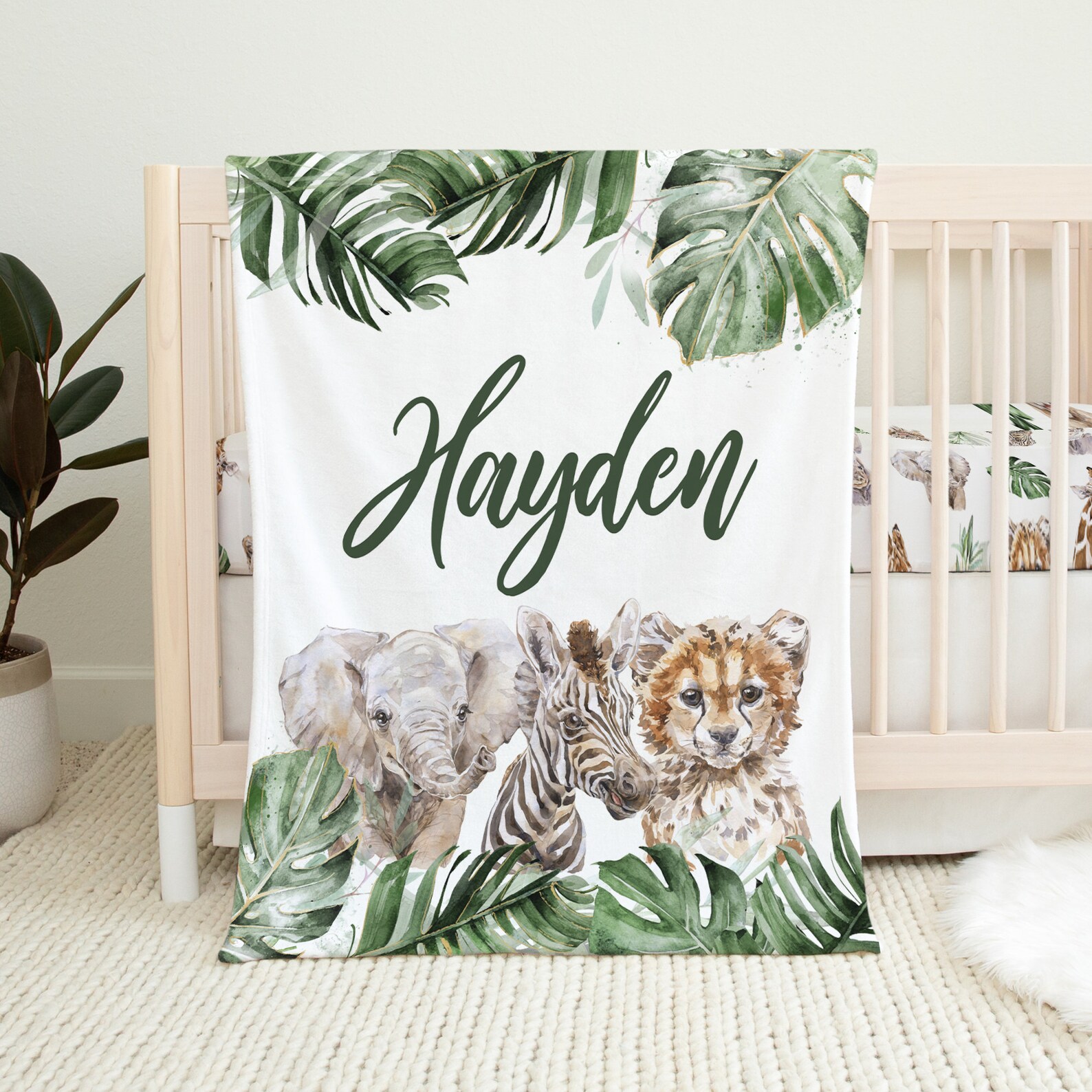 Safari Crib Bedding Set Baby Boy Bedding Crib Bedding Set - Etsy