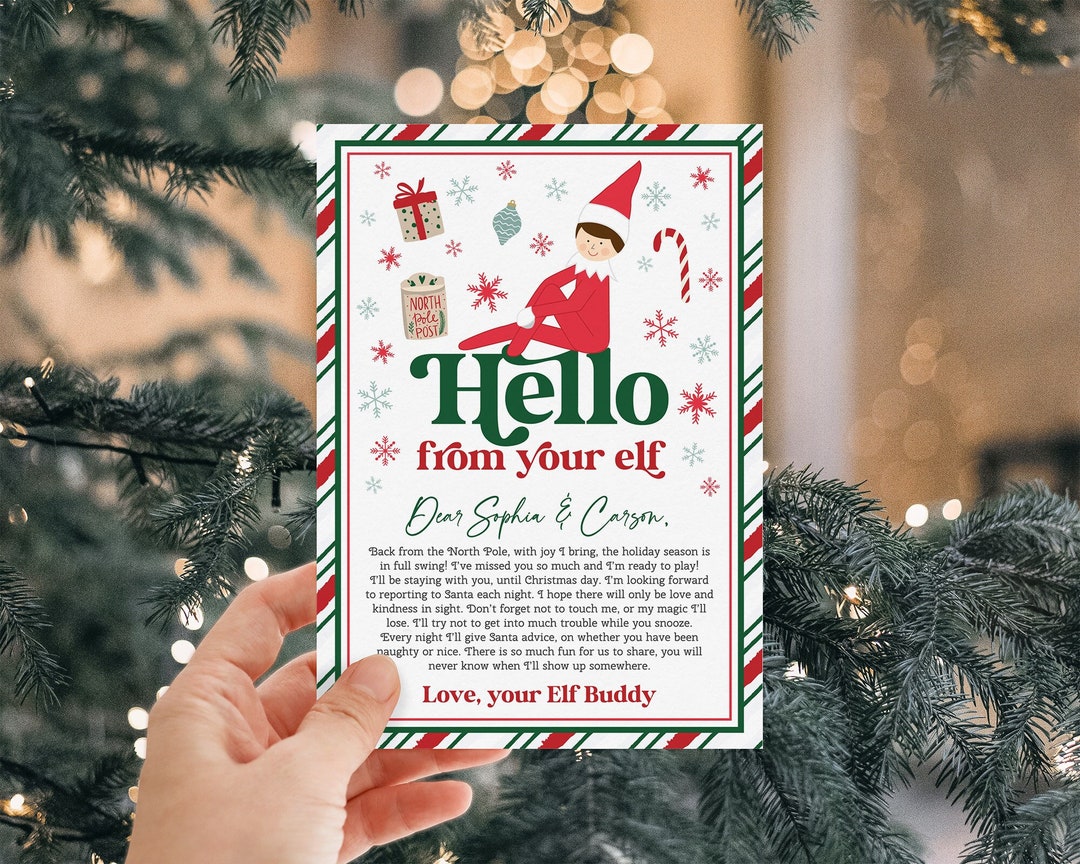 Editable Elf Arrival Letter, Christmas Elf Introduction Letter, Elf ...