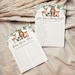 Woodland Baby Shower Games Bundle, Printable Baby Shower Games Pack ...