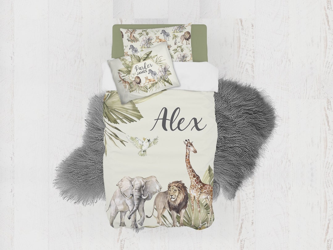 Safari Bedding Set, Safari Duvet Bedding Set, Comforter Bedding Twin XL ...