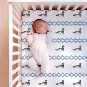 Mallard Duck Crib Bedding Set Boy, Baby Boy Bedding Set, Duck Hunting ...