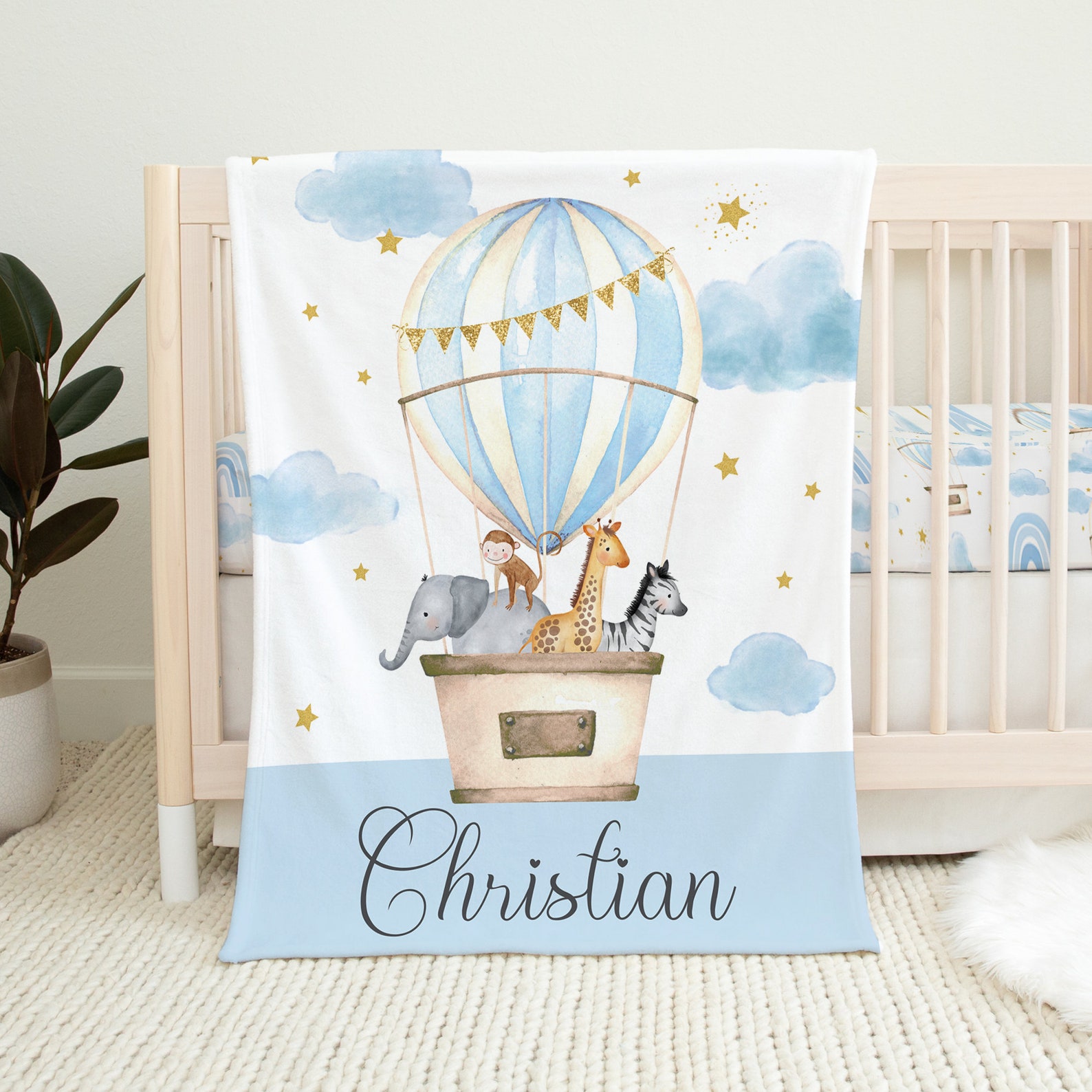 Baby Boy Crib Bedding Set, Boy Nursery Bedding, Safari Crib Bedding ...