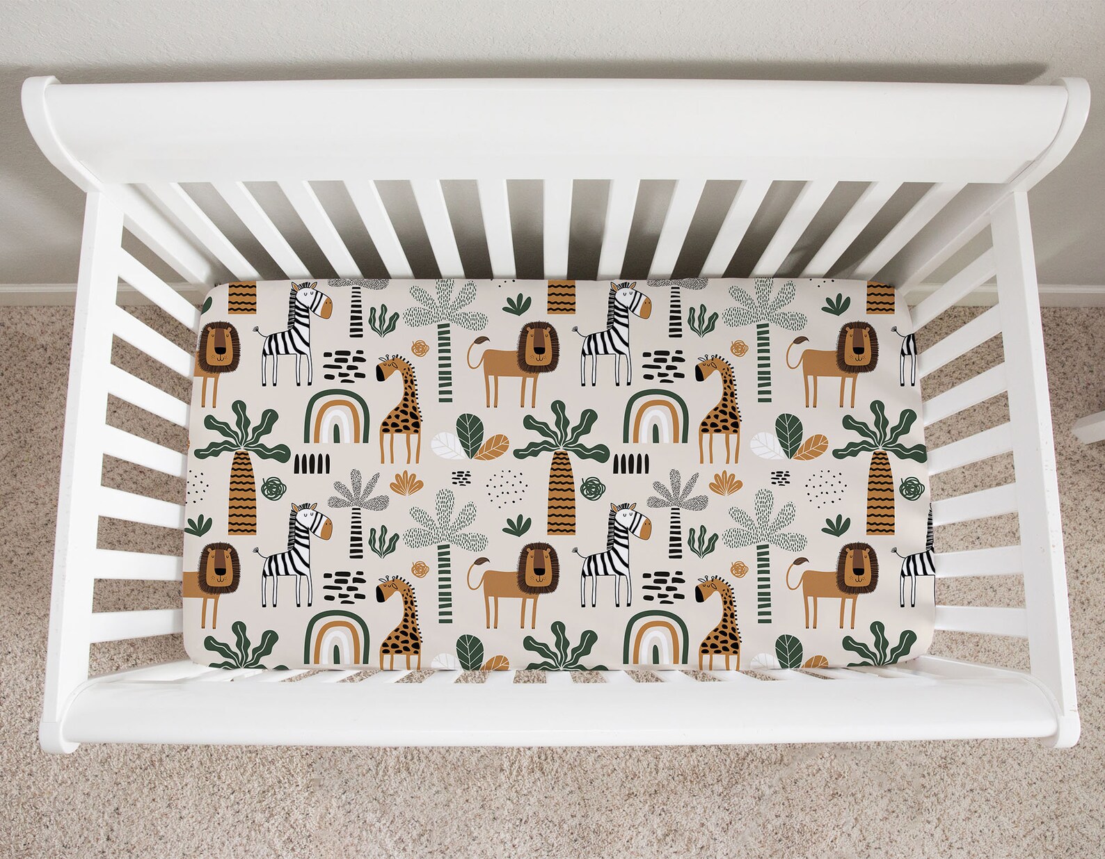 Safari Crib Bedding Set Boy Boho Crib Bedding Safari Nursery - Etsy