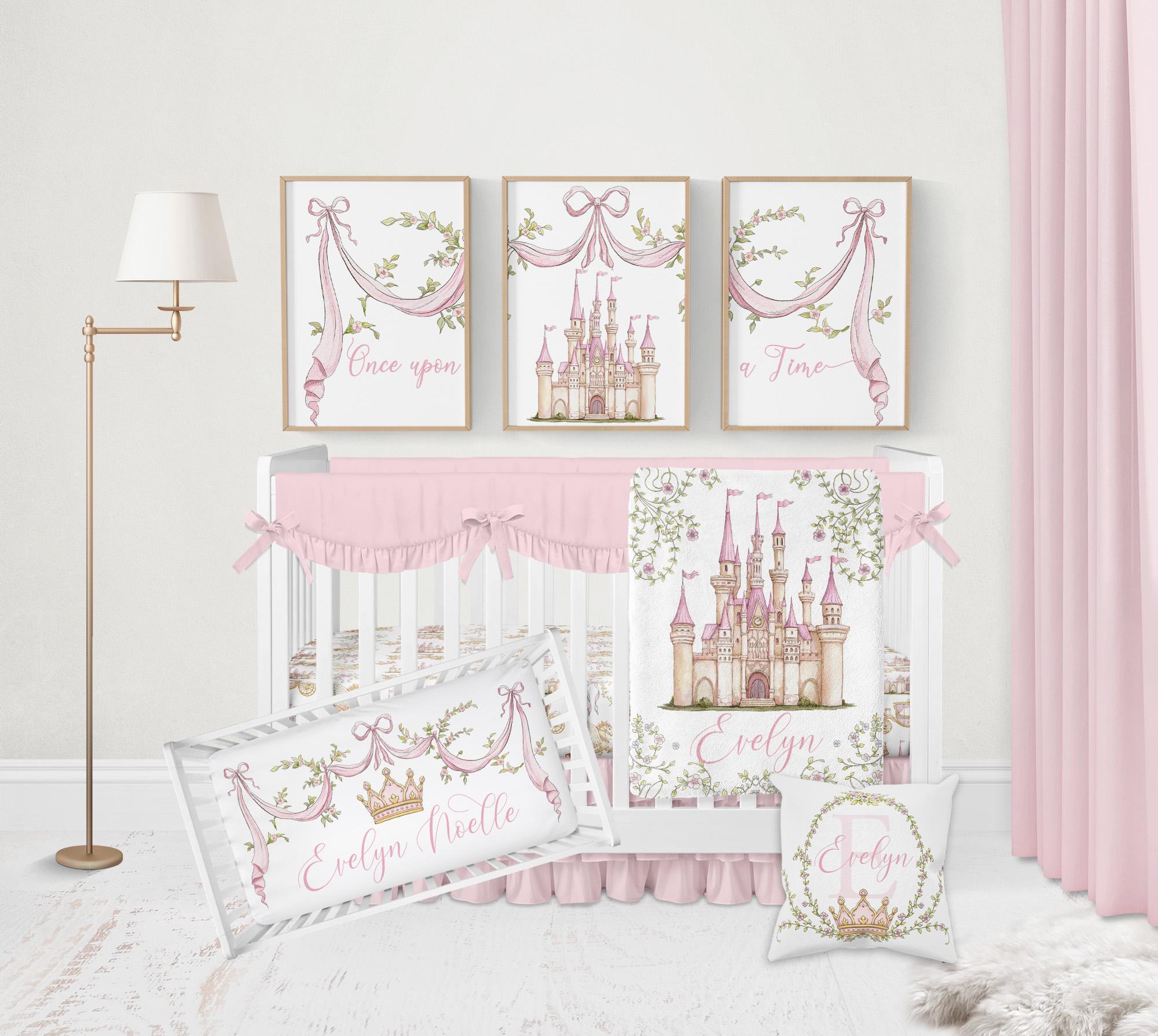 Baby Girl Crib Bedding Set, Princess Baby Bedding, Once Upon a Time ...
