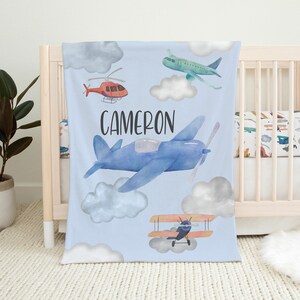 Airplane Crib Bedding Set Boy, Baby Boy Crib Bedding Sets, Airplane ...