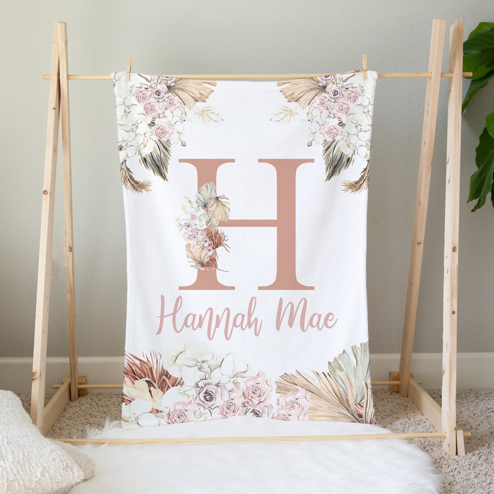 Boho Crib Bedding Set Girl, Baby Girl Crib Bedding, Floral Crib Bedding ...