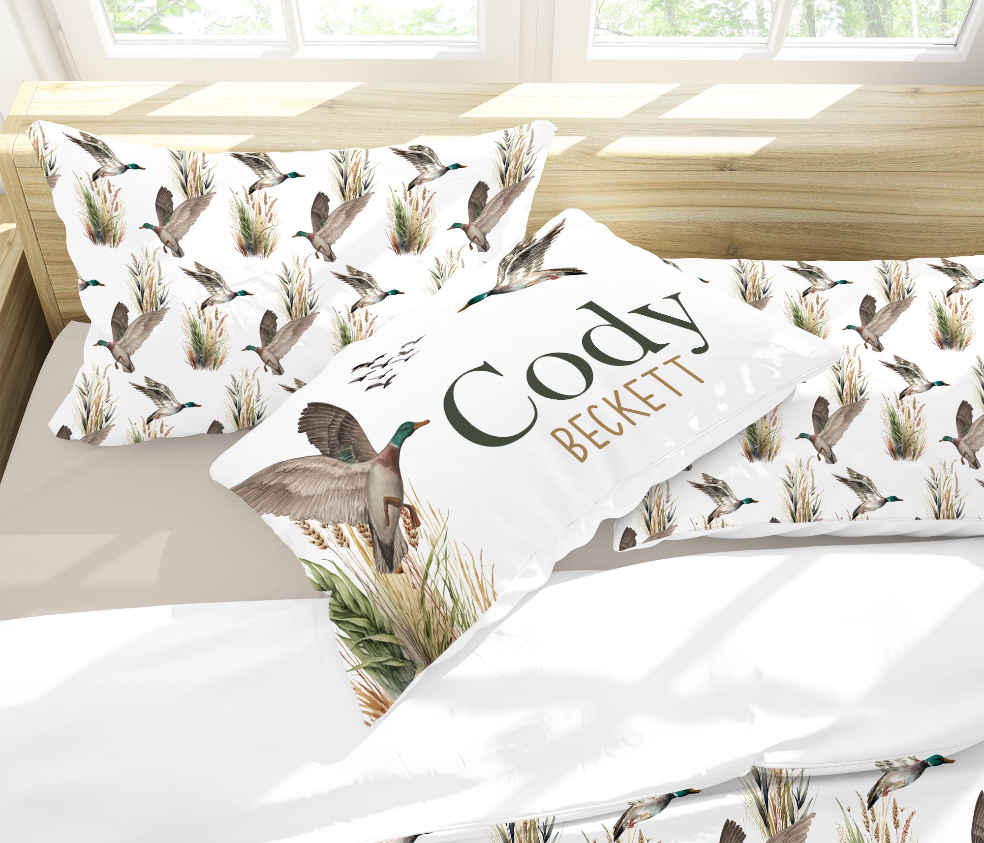 Boy Bedding Set, Duck Hunting Bedding Set, Personalized Comforter ...