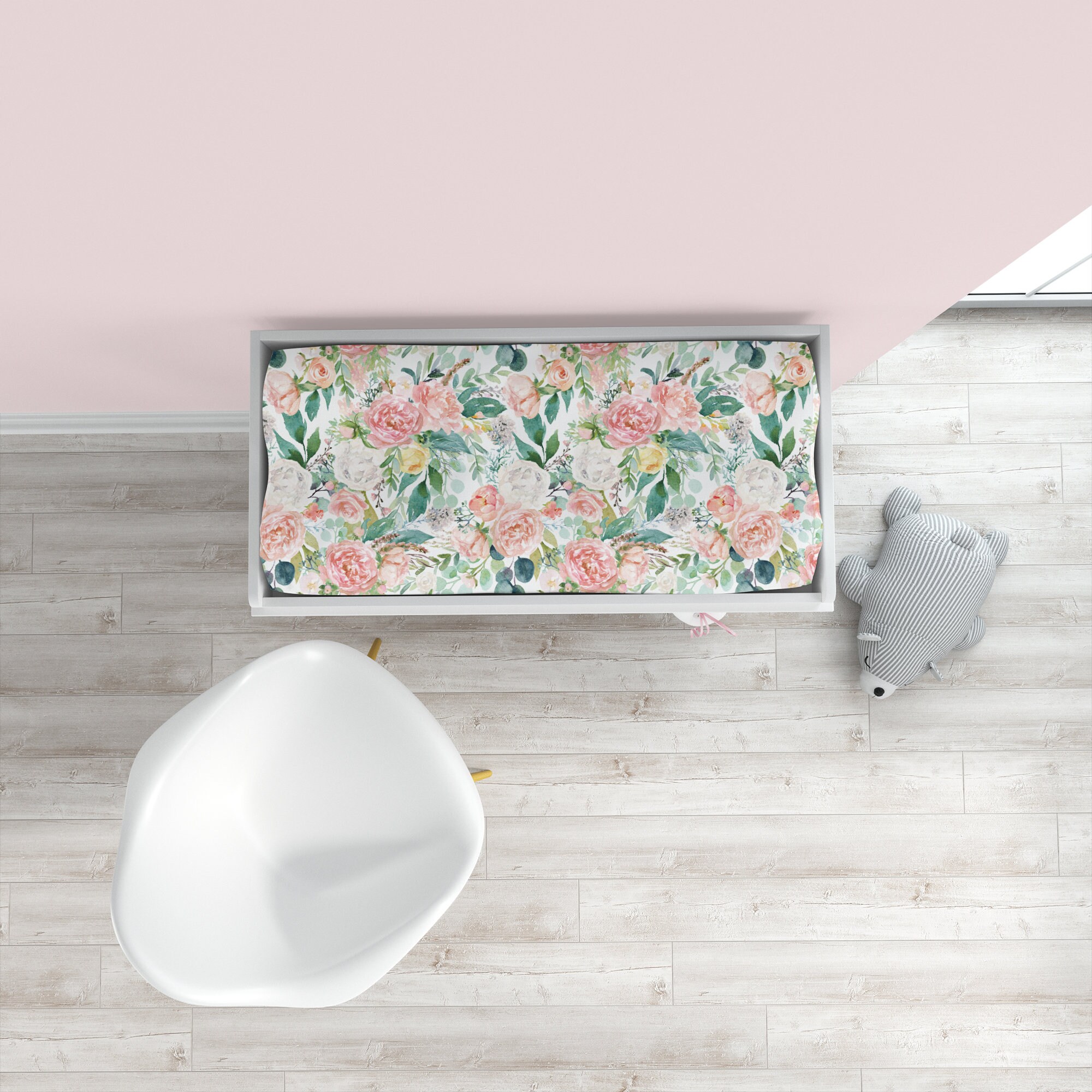 Elephant Baby Bedding Set Floral Crib Bedding Set Girl | Etsy