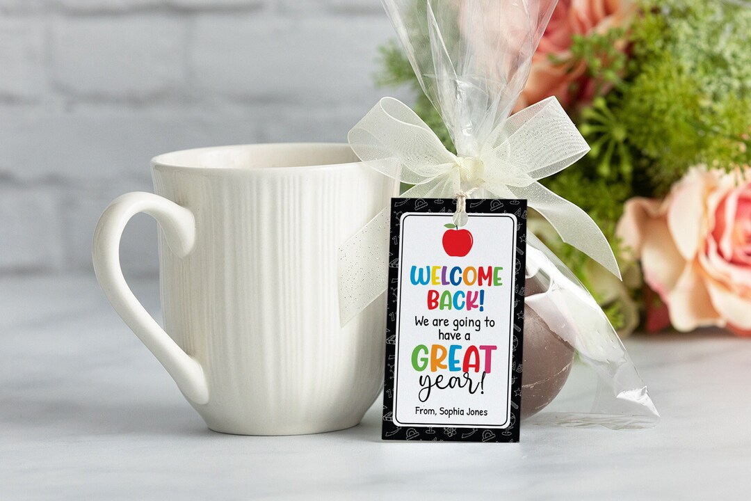 Welcome Back to School Tag, Editable Back to School Printable Gift Tag ...