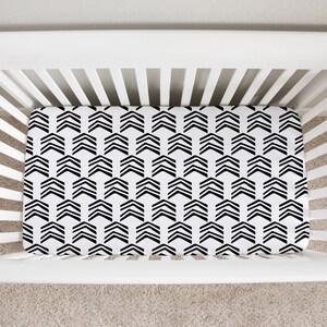 Black and White Crib Bedding Set, Gender Neutral Crib Bedding, Black ...