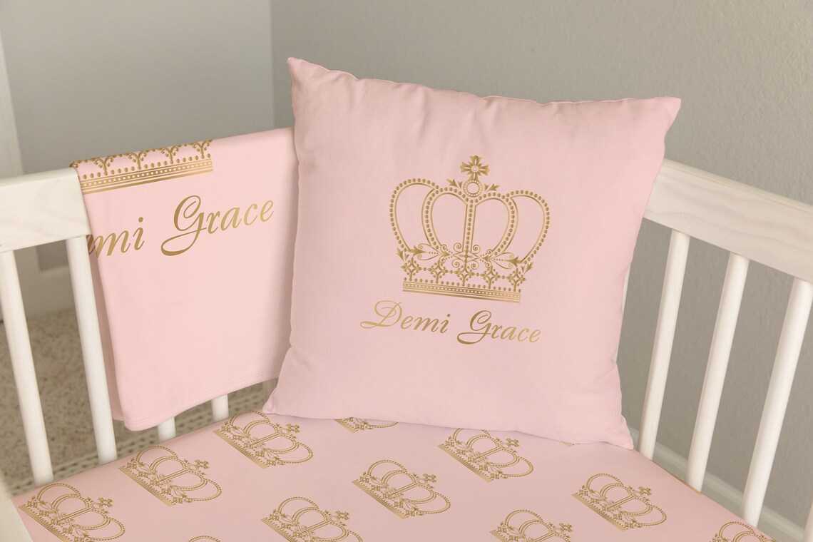 Princess Crib Bedding Set Baby Girl Crib Bedding Set - Etsy
