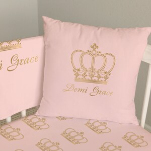 Princess Crib Bedding Set, Baby Girl Crib Bedding Set, Personalized ...